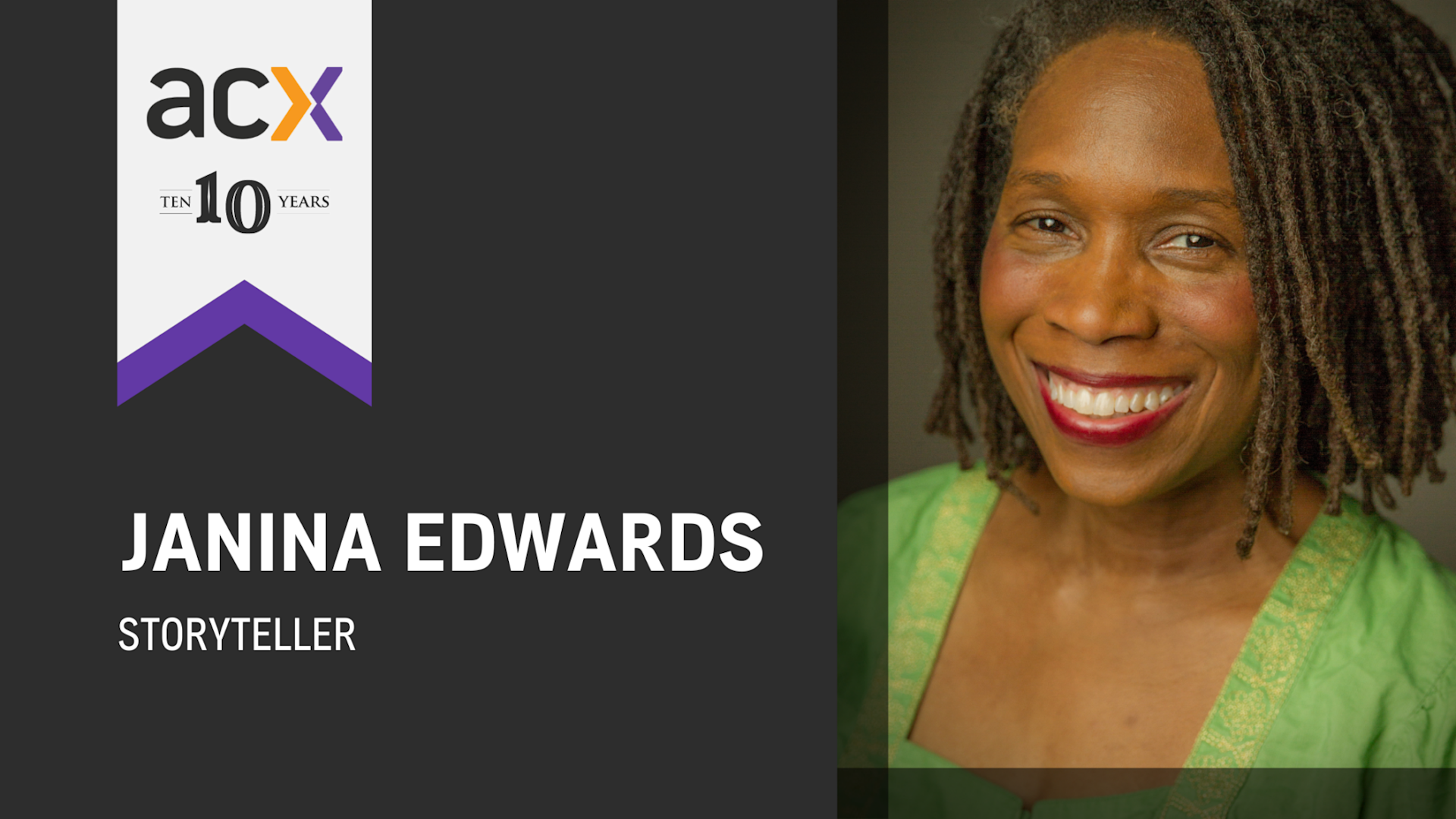 Celebrating 10 Years of Storytellers: Narrator Janina Edwards | ACX