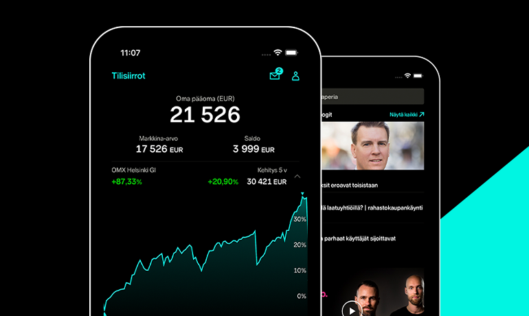 Nordnet-sovellus – kirjaudu salkkuusi sormenjäljellä! | Nordnet