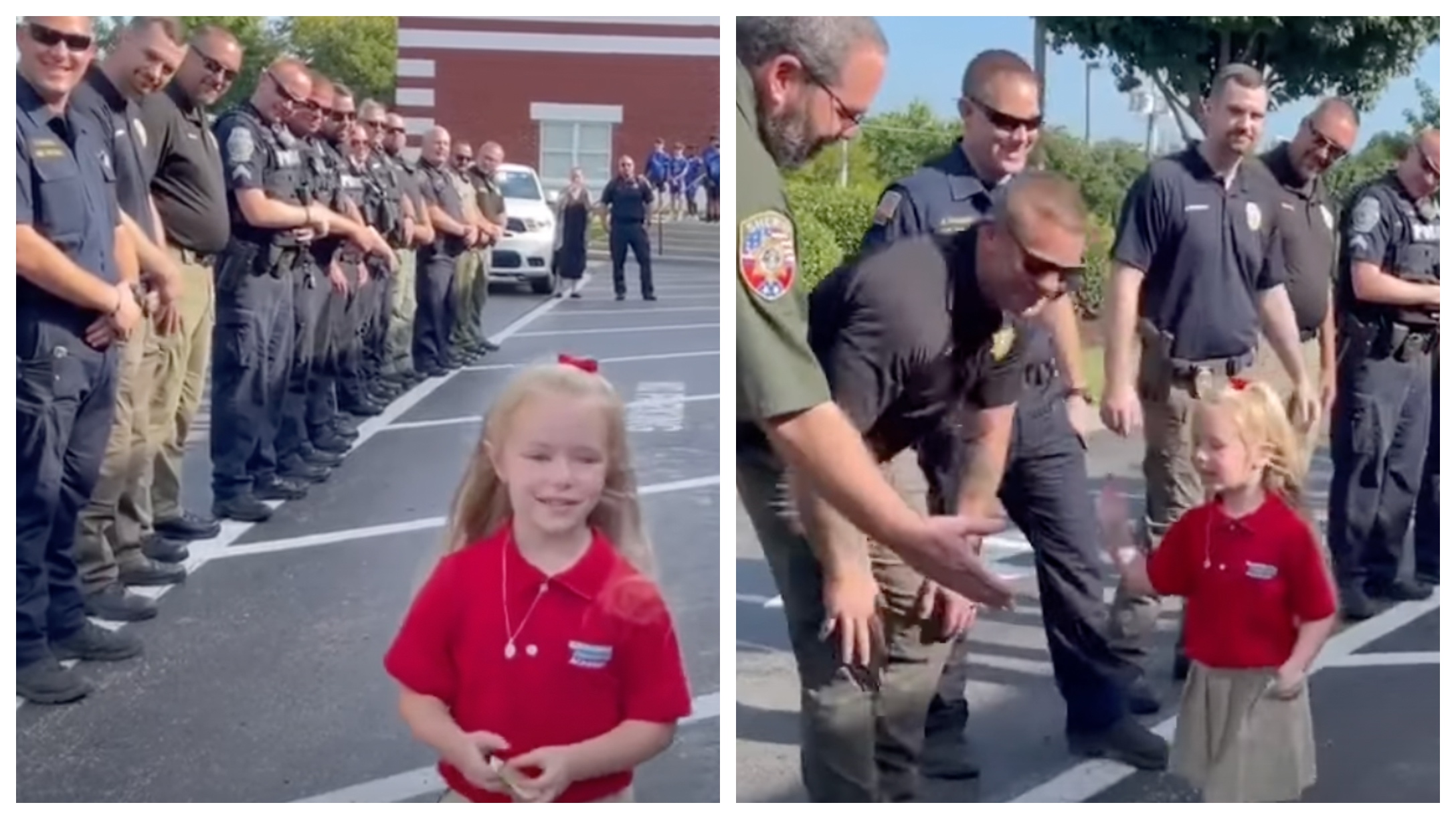 Fallen Officer’s Daughter Given Police Escort For First Day Of ...