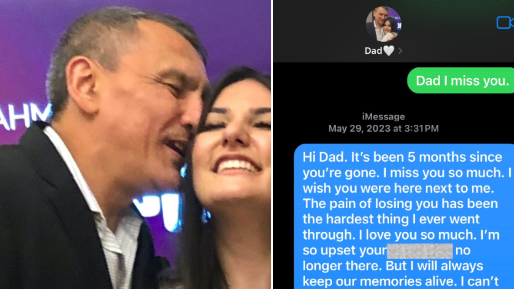 Woman Texts Her Dad After His Death To Cope With Grief But Then