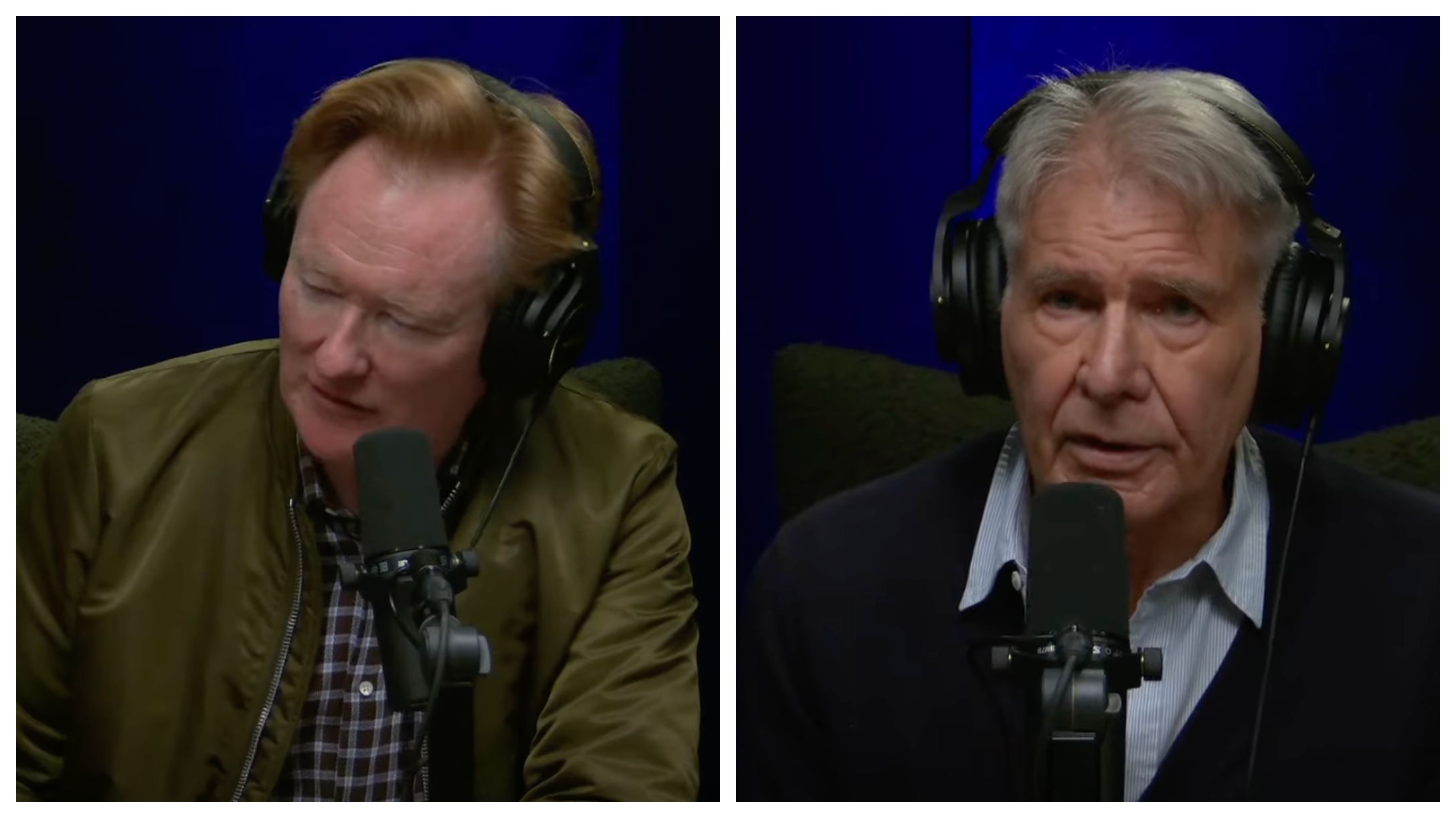 Harrison Ford Razzes Conan O'Brien For His Interview Notes ...