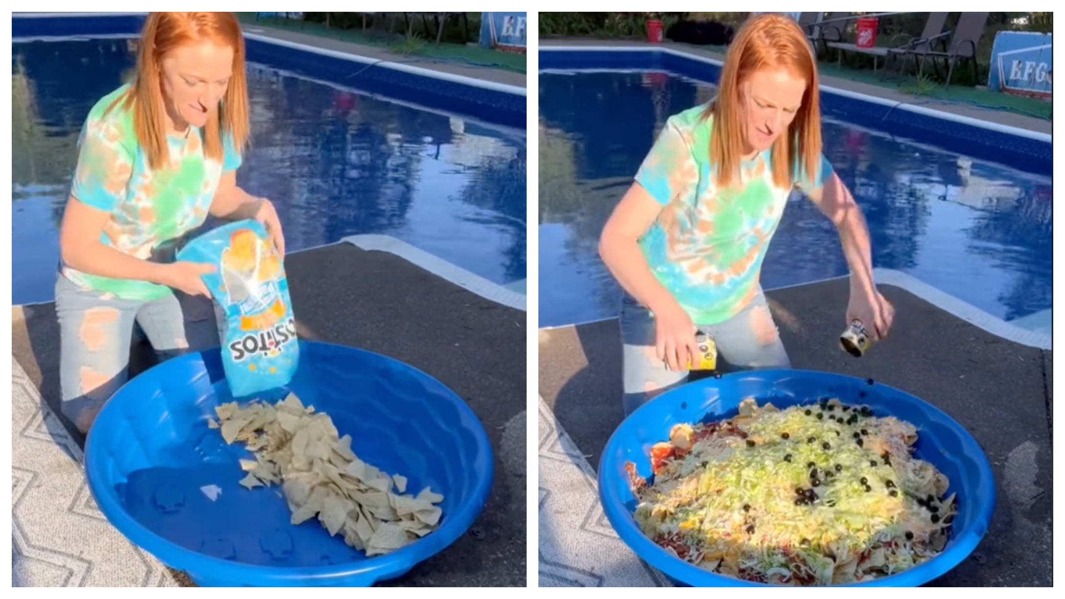 Mom Of 12 Reacts To Viral Kiddie Pool Nacho Video Commenters ...