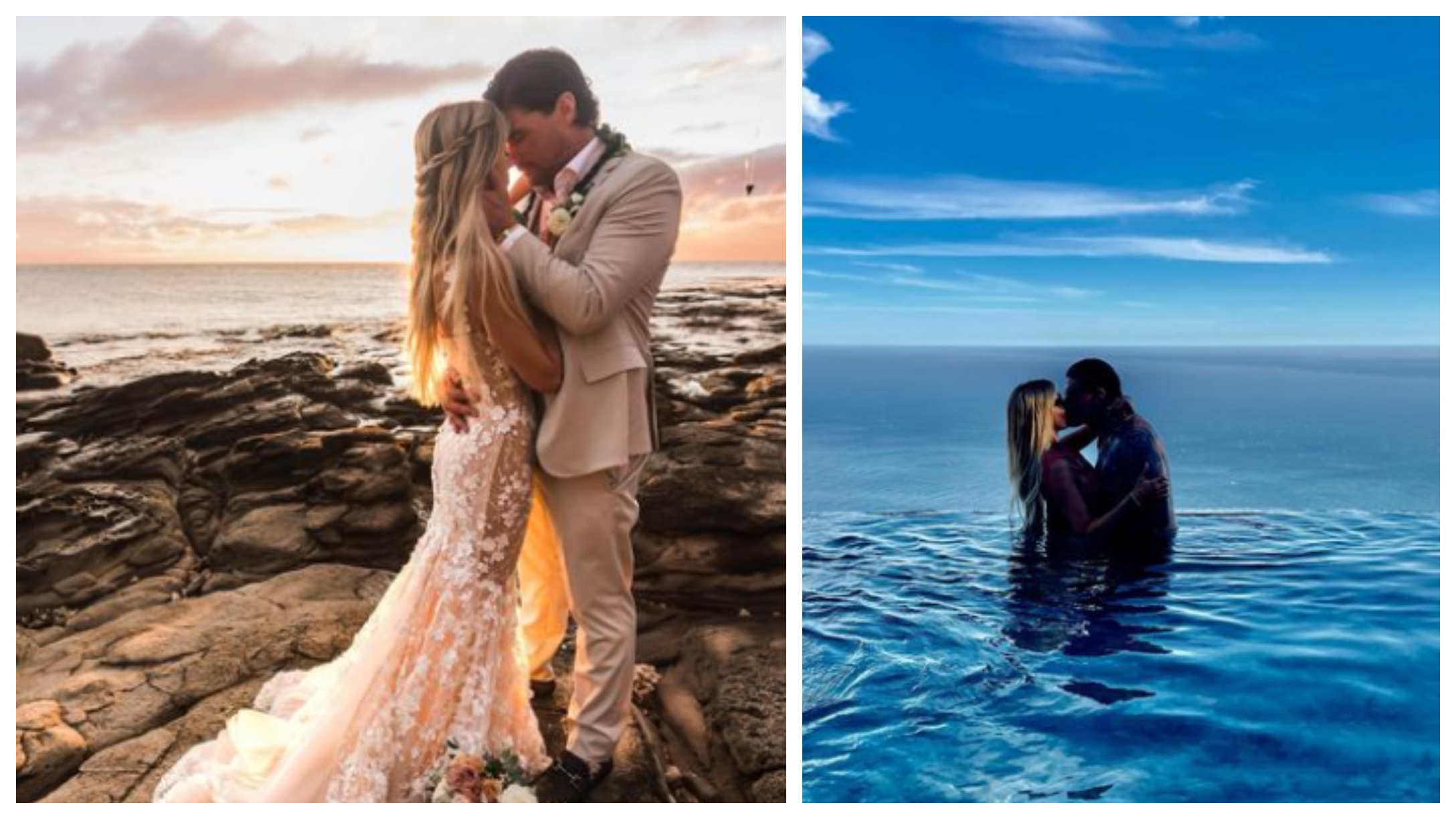 Christina And Josh Hall Have Wedding Ceremony In Hawaii | LittleThings.com