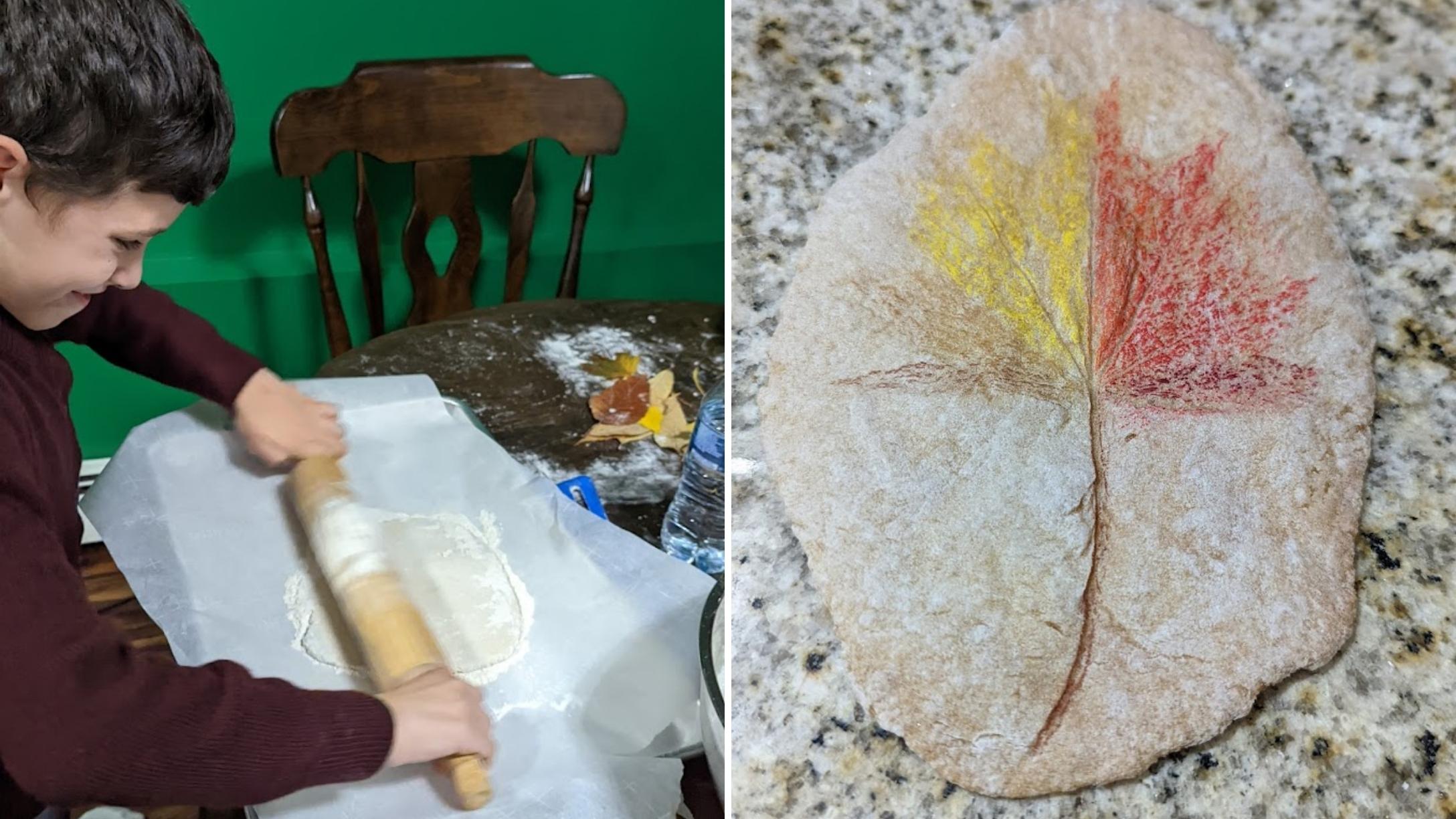 I Made Leaf Impressions With The Kids And Had To Laugh At My Crafting ...