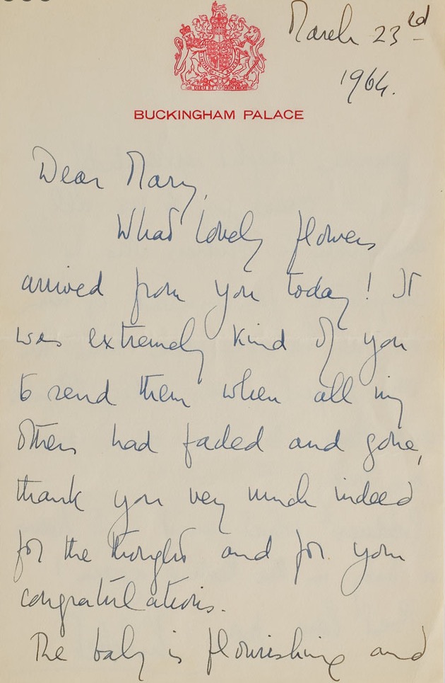 Queen Elizabeth Writes Midwife Letter in 1964 | LittleThings.com