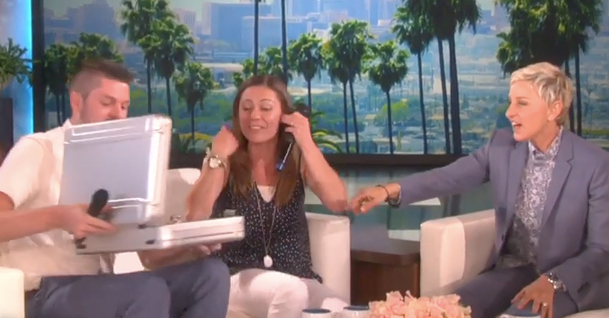 Ellen Gives 2 Teachers A Strange Silver Box. Then She Points To Another ...