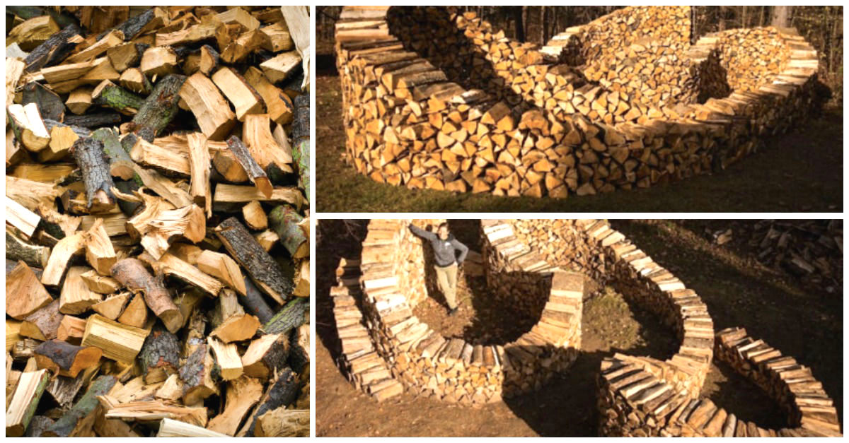 11 Woodpile Art Pieces That Are Absolutely Incredible | LittleThings.com