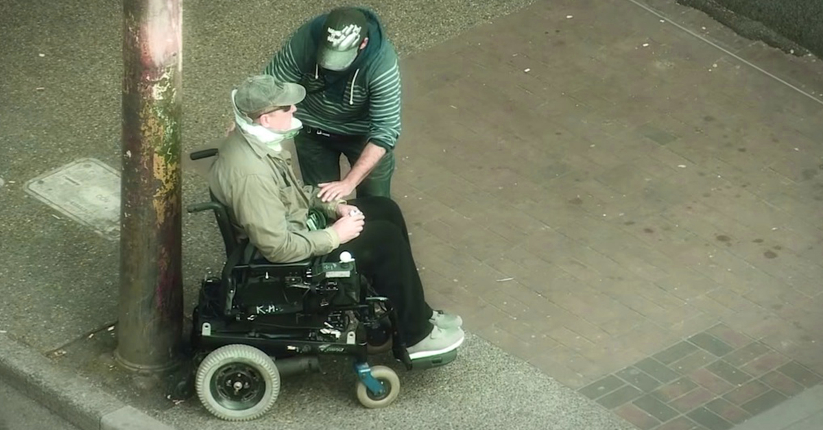 Cop Dresses Up As A Homeless Man. What Cameras Caught Strangers Doing ...