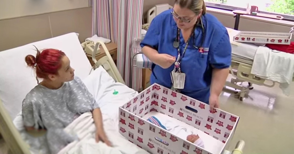 Nurse Puts Mom's Newborn In A Cardboard Box. Then She Touches The ...