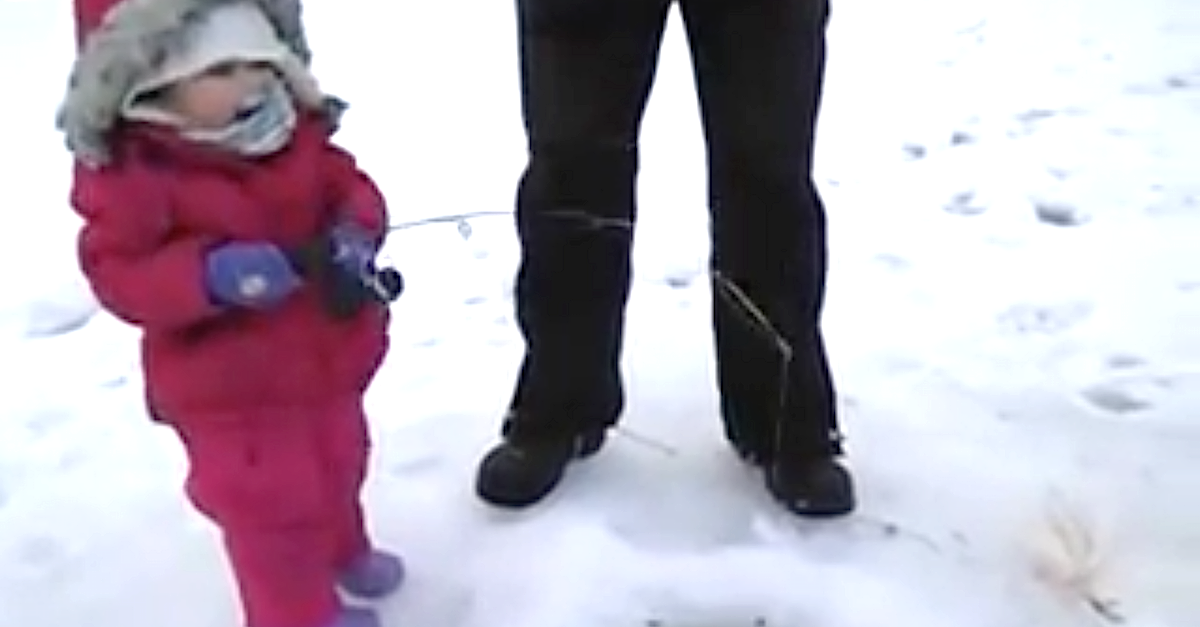 Family Takes 2-Year-Old Ice Fishing. What She Pulls In? INCREDIBLE ...