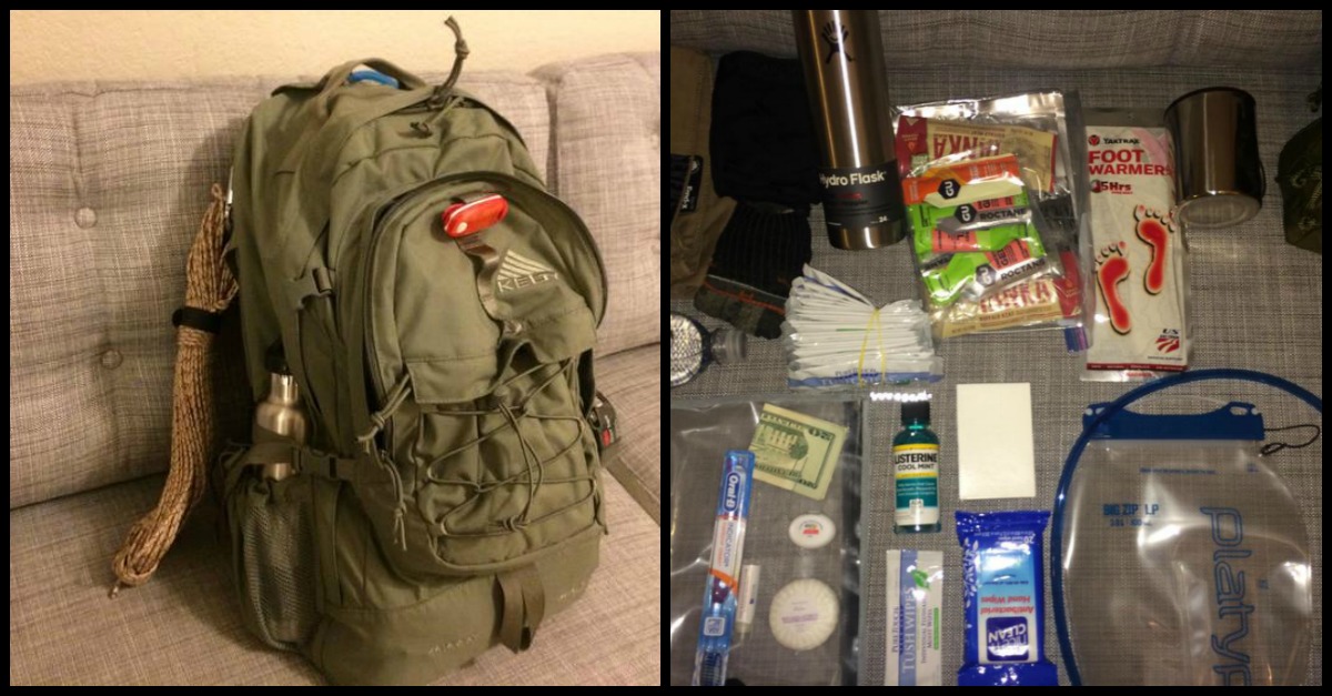 Prepper Reveals What He Always Keeps In His Backpack In Case Of An ...