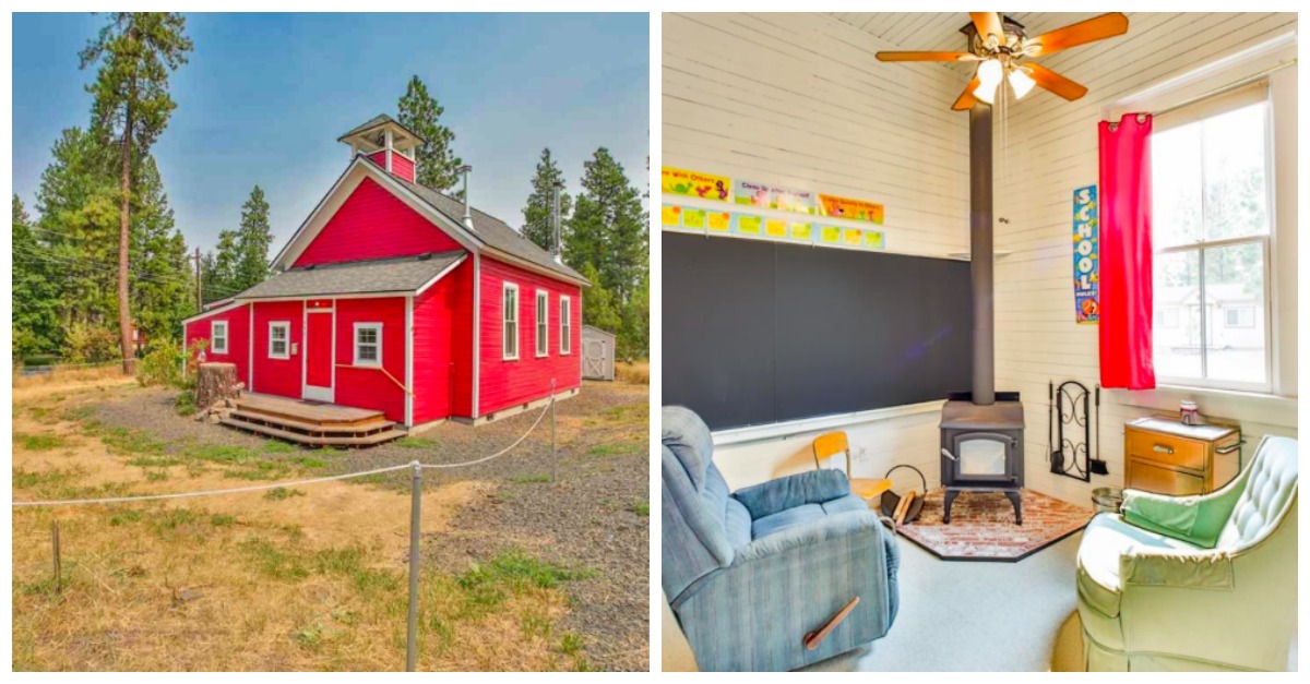 1900s One-Room Schoolhouse Is Transformed Into A Humble Little Home ...