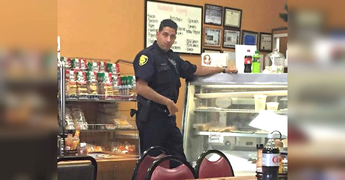 Cop Walks Up To A Bakery Counter. Then A Customer Catches Him Doing ...
