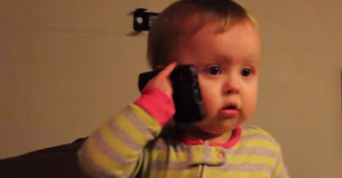 This Baby Has The CUTEST Phone Conversation With Her Dad!! I Can't Stop ...