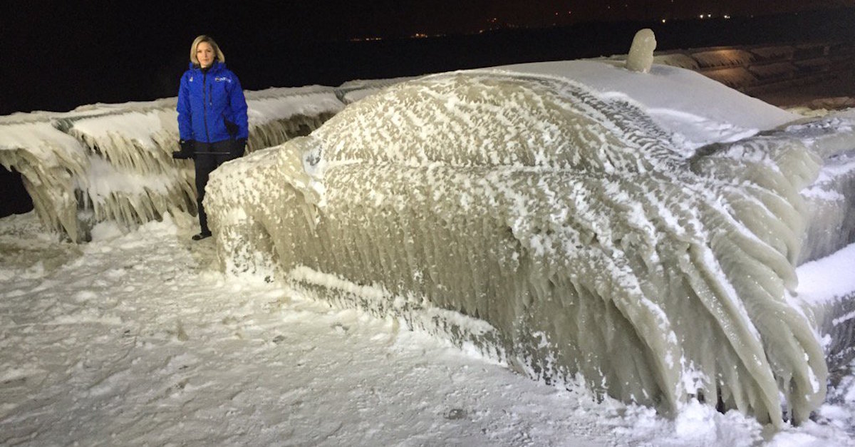 This Car Is Completely Encased In Ice... How Does This Happen? Never ...