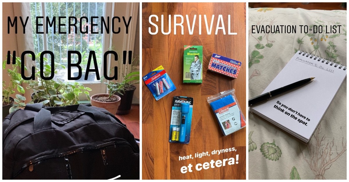 I Made An Emergency ‘Go Bag’ To Prepare For Potential Disasters ...