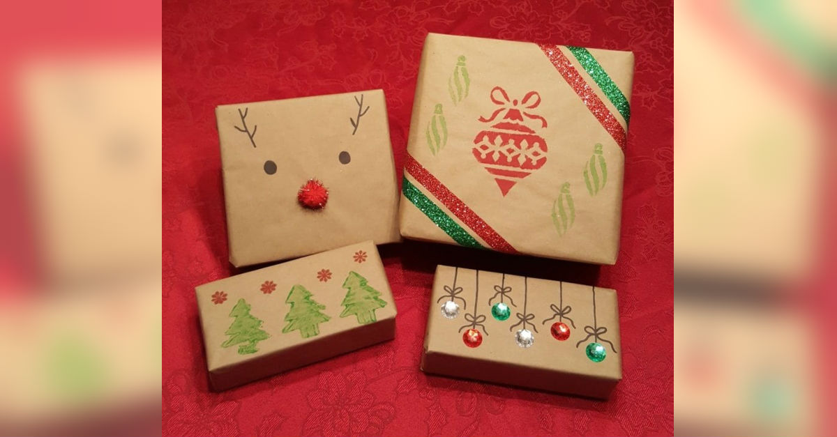 How To Make DIY Wrapping Paper For Holiday Gifts | LittleThings.com