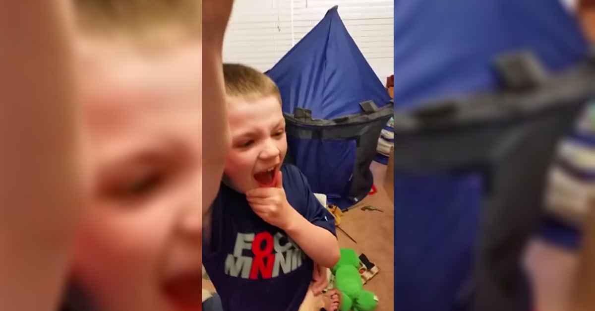He Needed His Loose Tooth To Come Out, And Found The Best Way To Do It ...