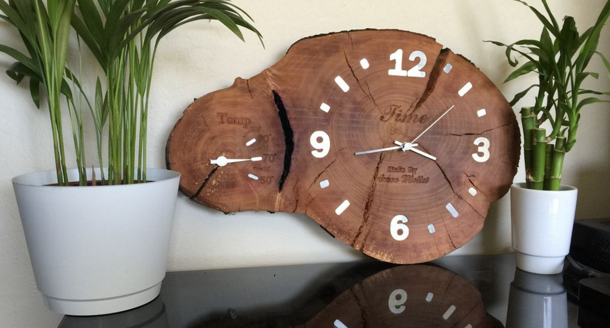 It Was Just A Dirty Old Log — Until He Grabs The Clock Hands ...