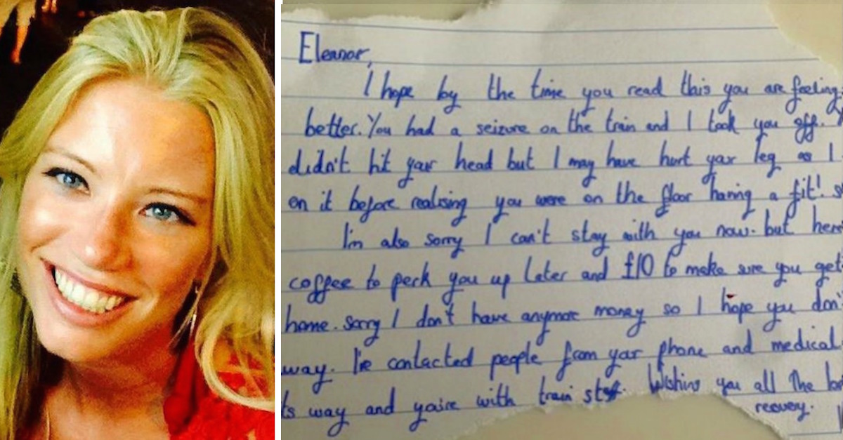 Woman Collapses On Train, Then Wakes Up To Find A Mysterious Note About ...