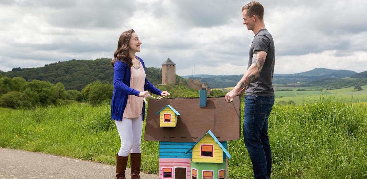 Up House Gender Reveal Is Beyond Cute! | LittleThings.com