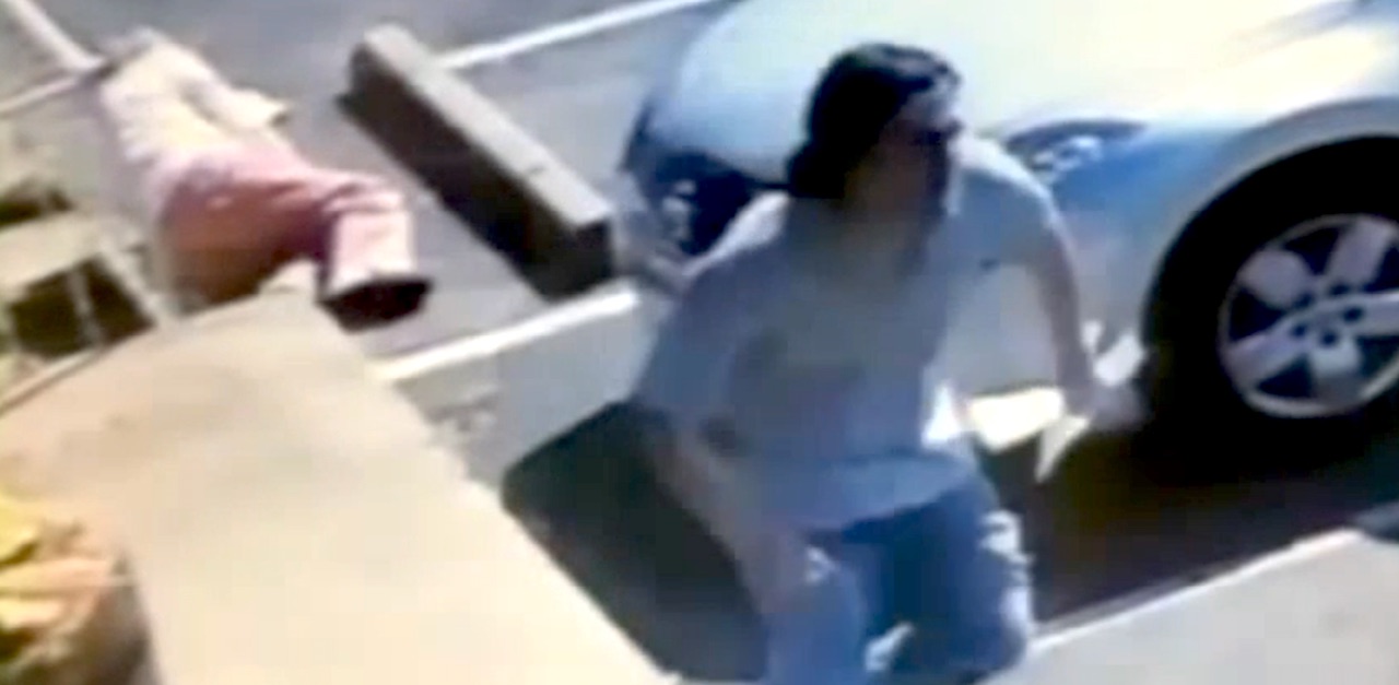 Camera Catches Man Running For Help When An Elderly Lady Falls On The ...