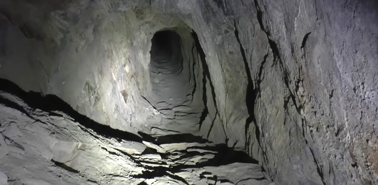 While Dad Explores A Creepy Hole, He Starts Recording And Captures A ...