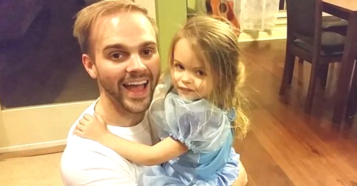 His Daughter Walks Up To Him Dressed As A Princess, Now Watch What Dad ...