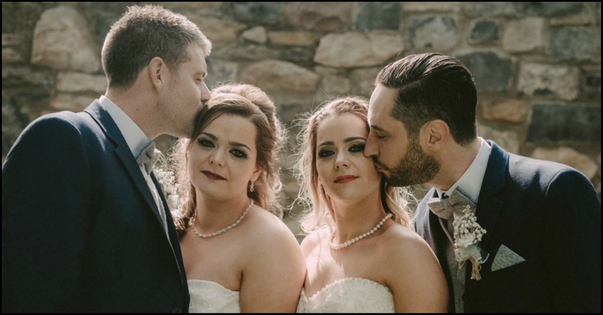 Inseparable Twin Sisters Have Twin Wedding | LittleThings.com