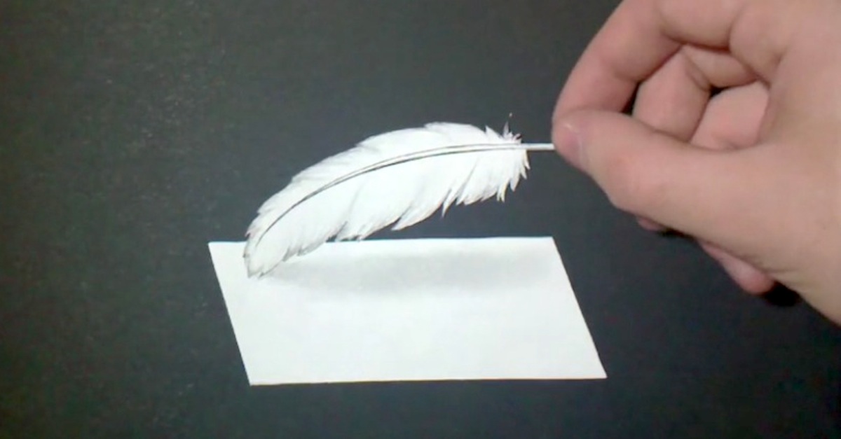 It Looks Like He's Holding A Feather, But You Won't Believe What It ...