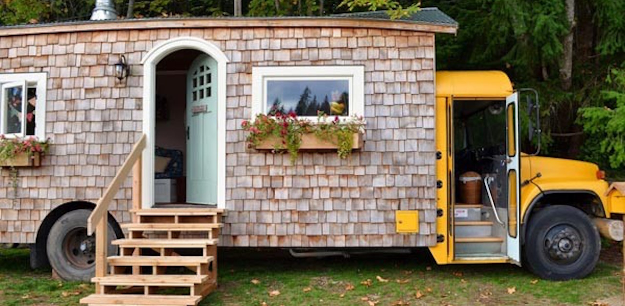 1989 Yellow School Bus Is Transformed Into A Charming And Cozy Little ...