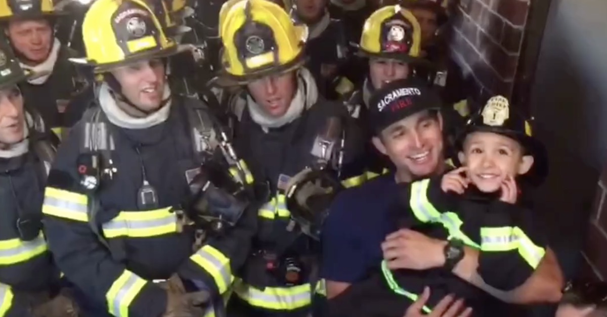 An Autistic Little Boy’s Dream To Be A Firefighter Comes True On His ...