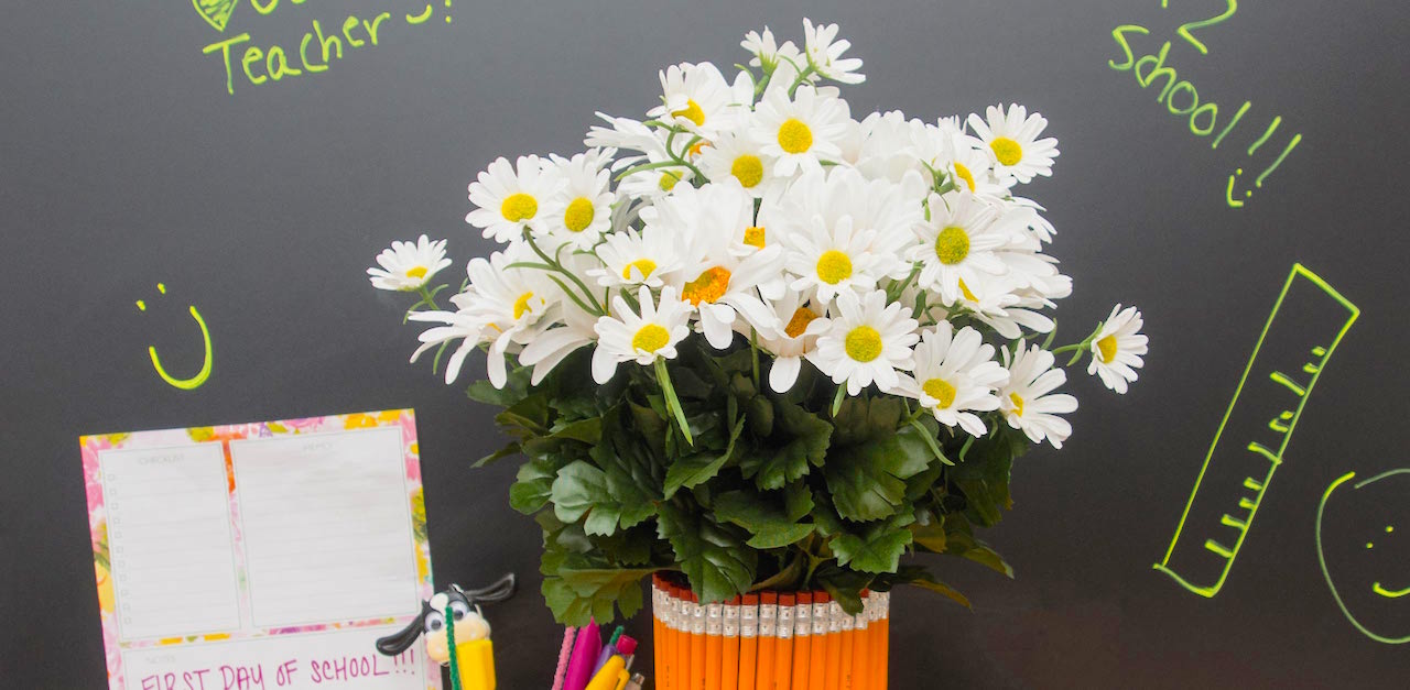 DIY Flower Vase Using Classic School Pencils | LittleThings.com