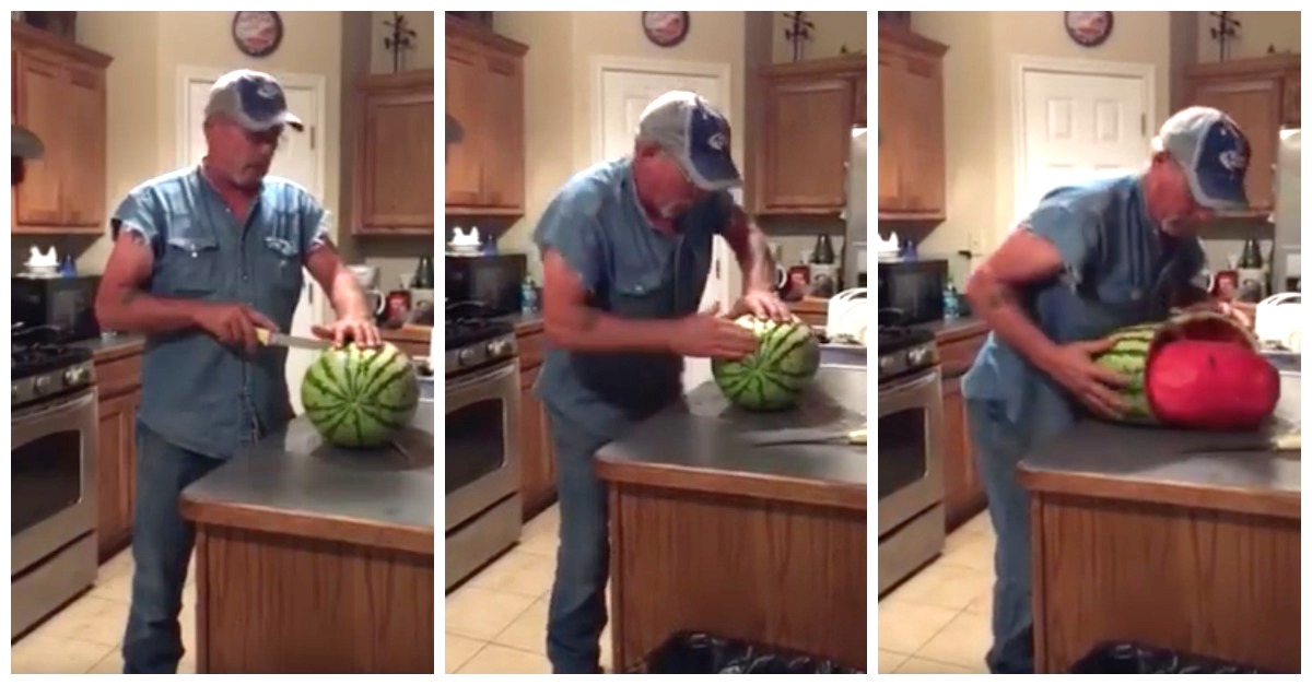 Dad Softly Slaps His Watermelon, Then Pranks Mom When He Rips It Apart ...