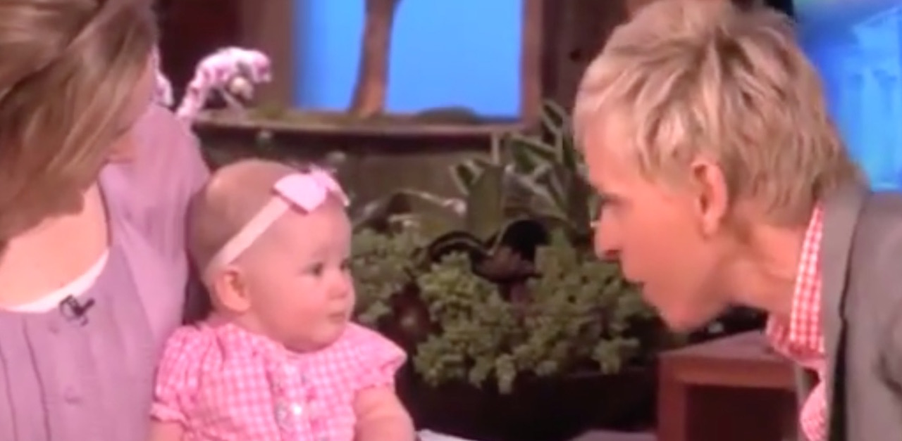 Ellen Completely MELTS When She Sees A Tiny Baby. Then She Picks Her Up ...