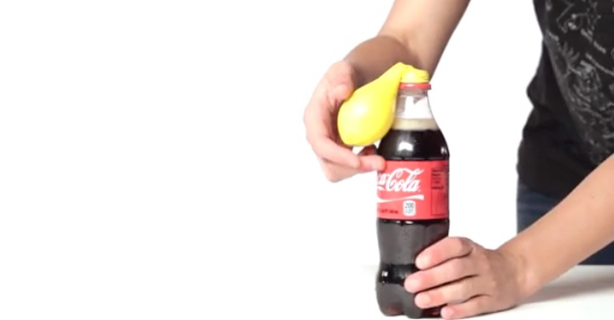 She Puts A Balloon On A Coke Bottle. The Reason? MIND BLOWING ...