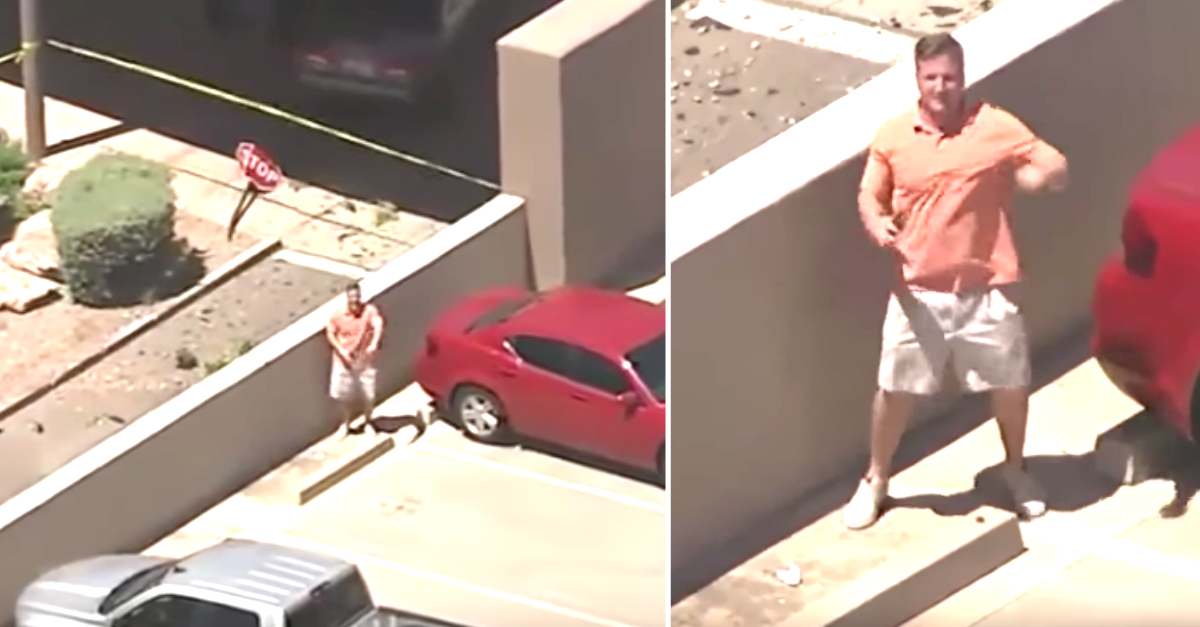 Camera Catches Breaking News Scene, Dancing Man | LittleThings.com