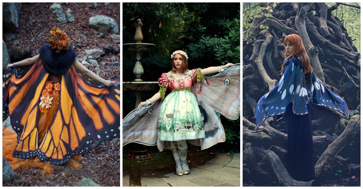 Incredible Shawls Transform Women Into Gorgeous Butterflies And Moths ...