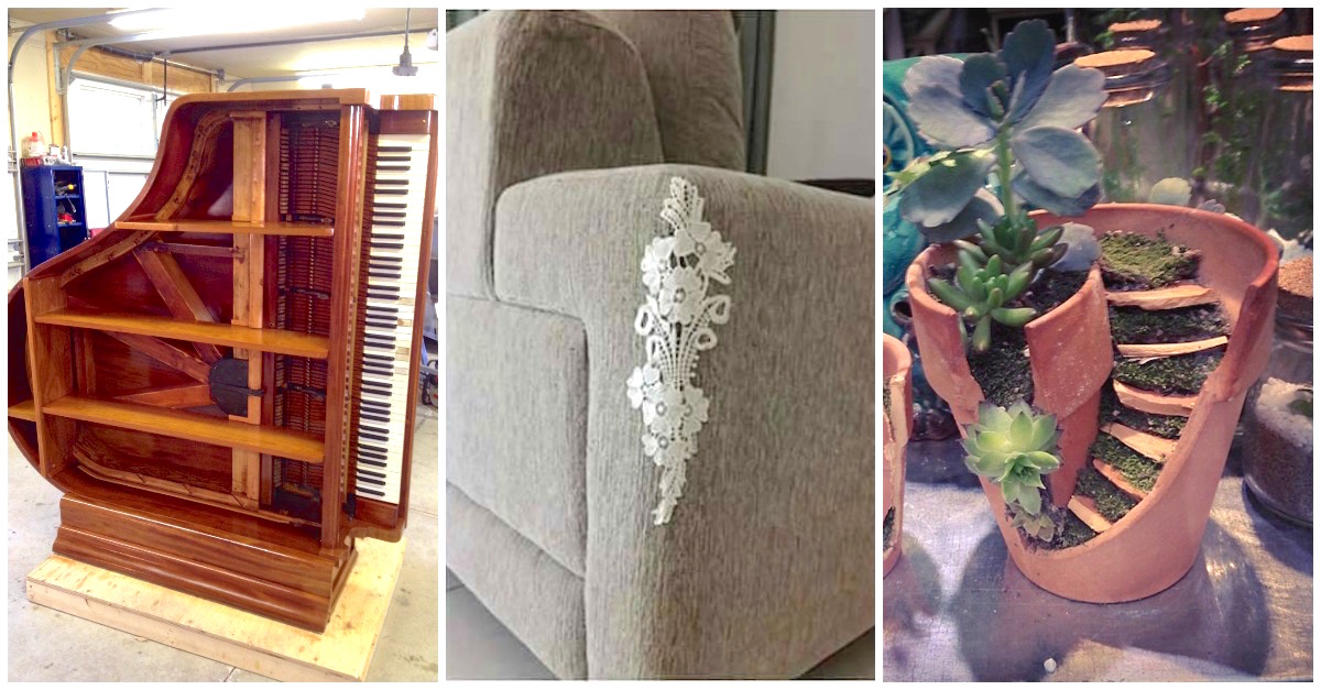 11 Broken Items Turned Into Creative Art Pieces | LittleThings.com