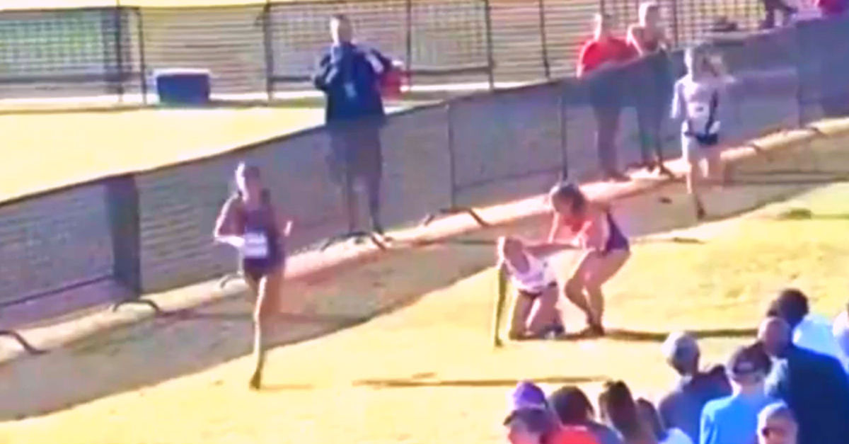 Camera Catches Exhausted Girl Collapsing Mid-Race And Competitor ...