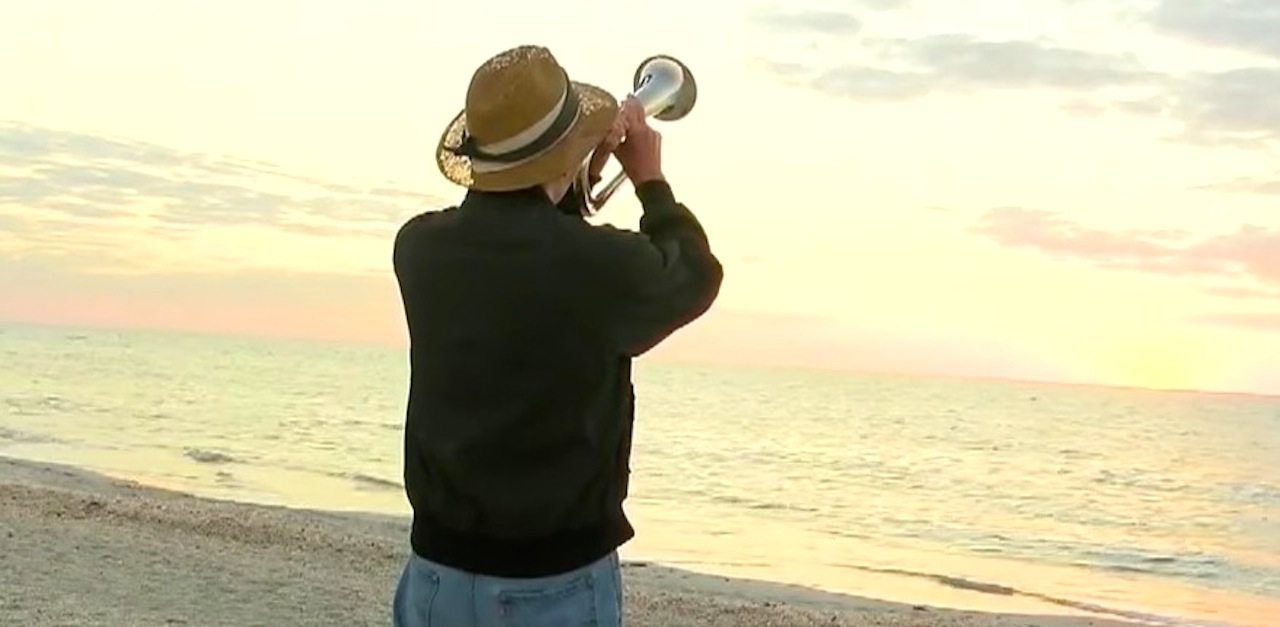 He Goes To The Beach At Sunset Every Single Day. When He Plays THIS ...