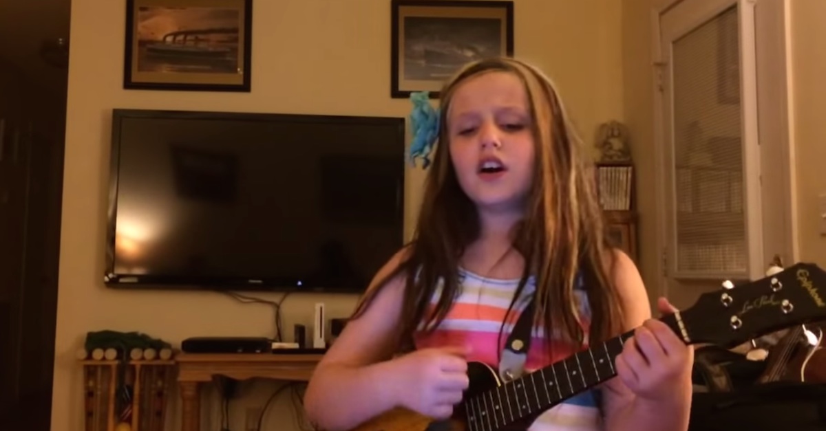She Picks Up A Ukulele And Sings "Amazing Grace." Can You BELIEVE She’s ...