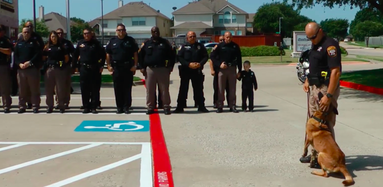 Police Line Up In Salute. But When The Procession Begins? I Was In ...