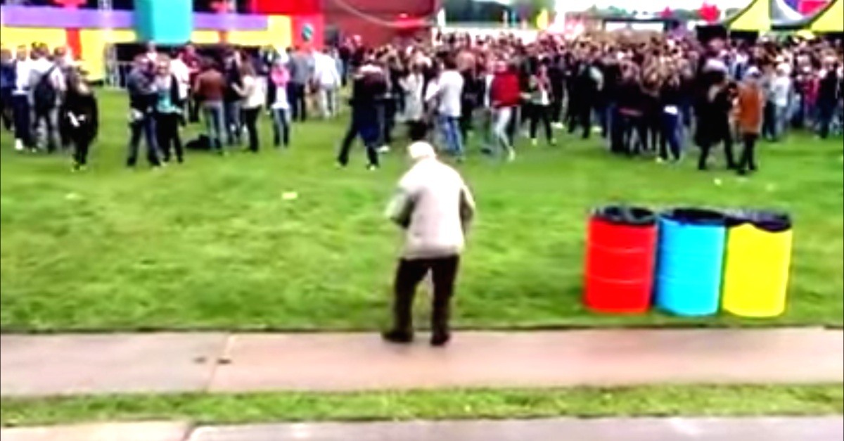 83-Year-Old Grandpa Starts Dancing. Now Watch When He Turns Around ...