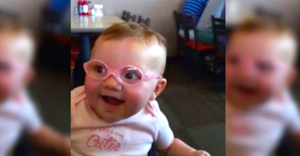 This Baby Has NEVER Seen Mom Clearly. Now Watch Her Try On These ...