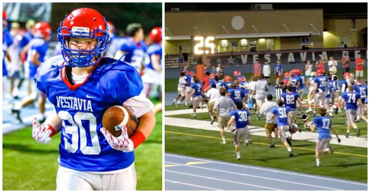 Football Player Makes Very Special Touchdown | LittleThings.com