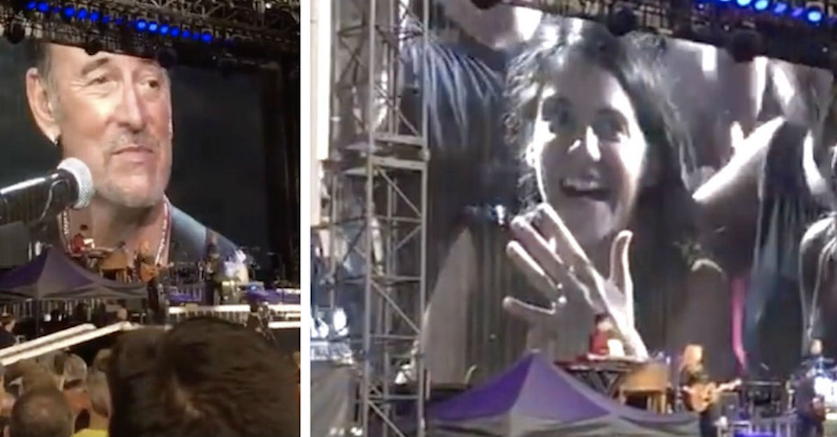 Bruce Springsteen Cuts Off Mid-Song To Invite Newly Engaged Couple On ...