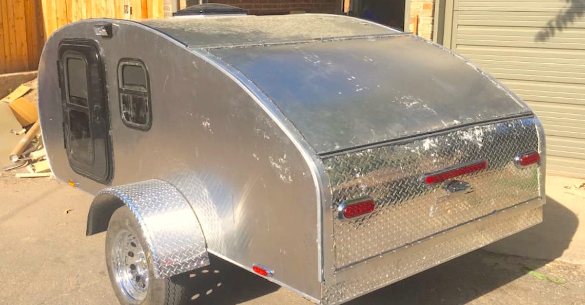 He Rolls A Homemade Trailer Into His Driveway. One Peek Inside? I'm ...