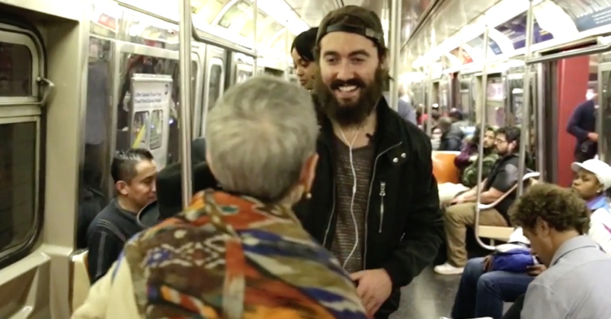 He Starts Laughing Uncontrollably On The Train... Now Watch What This ...