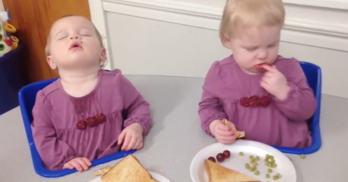 Sleepy Twins Can’t Decide Whether They’d Rather Nap Or Finish Their ...